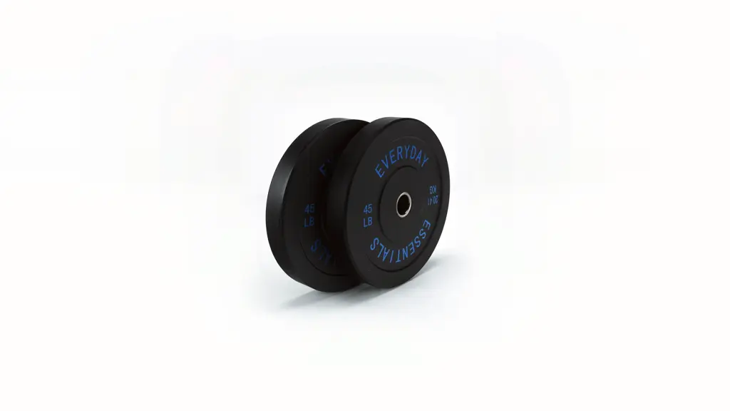 BalanceFrom Olympic Bumper Plate Weight Plate with Steel Hub, Black ...