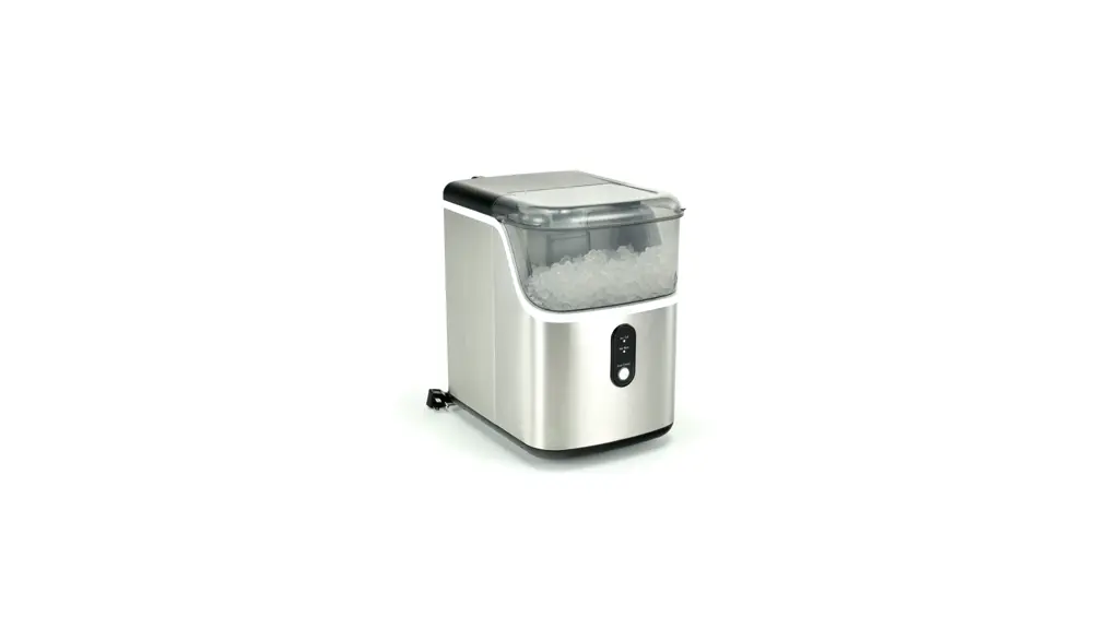 SIMZLIFE Nugget Ice Maker Countertop, Portable Self-Cleaning Chewable ...