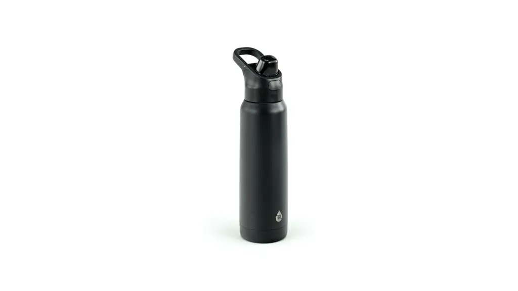 TAL 32oz Stainless Steel Dual Sport Water Bottle with Silicone Straw ...
