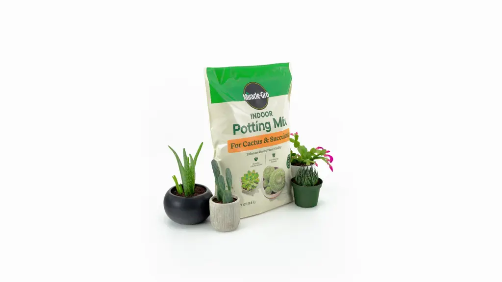 Miracle-Gro Indoor Potting Mix for Cactus and Succulent, Fast-Draining ...