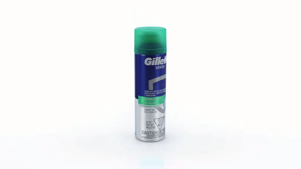Gillette Soothing Shave Gel for Men with Aloe Vera, Twin Pack, 14 oz ...