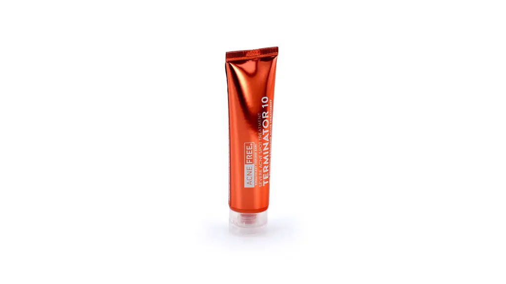 AcneFree Terminator 10 Acne Spot Treatment Cream with 10% Benzoyl ...