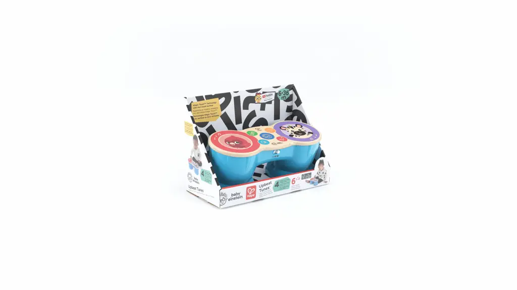 Baby Einstein Wooden Drums Musical Toy with Magic Touch Technology for ...