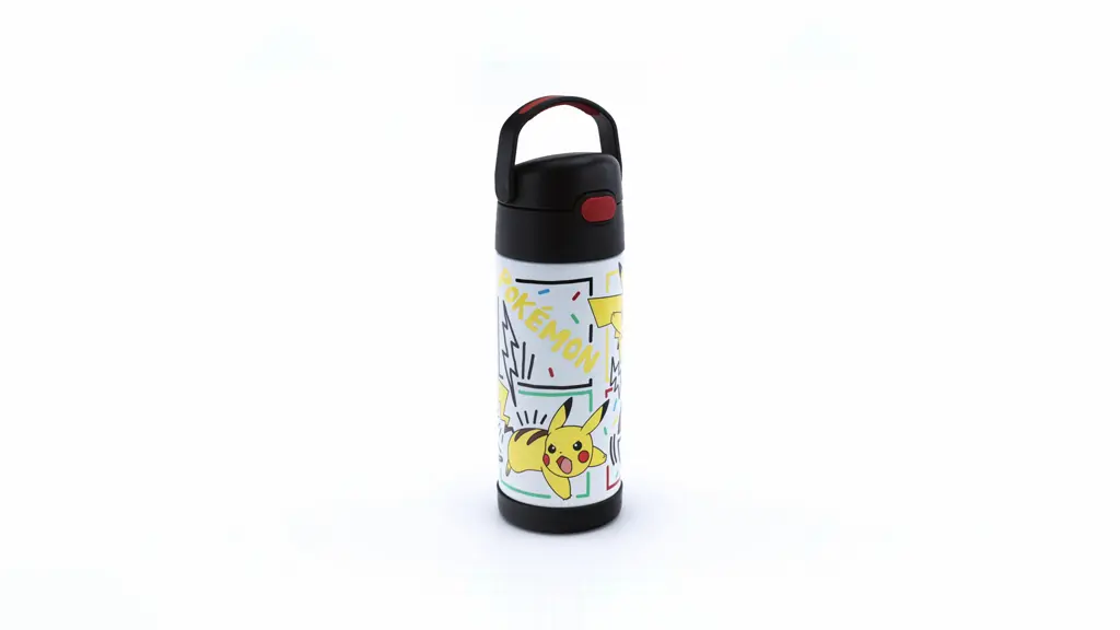 Thermos FUNtainer Pokemon Kids Insulated Water Bottle with Straw, 14oz ...
